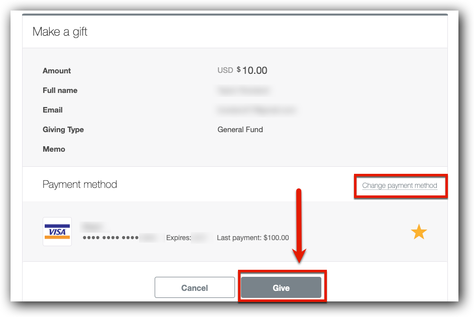 How to Give through the Donor Portal (Pushpay Site)