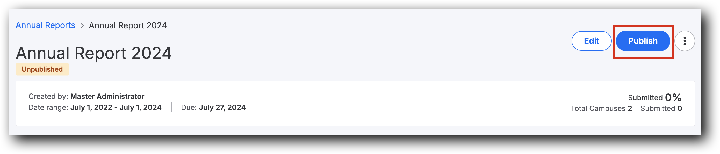 How to Complete the Annual Report