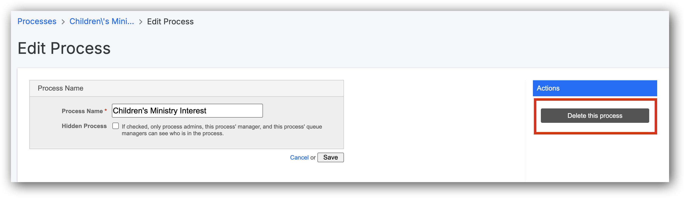 How to Delete or Archive a Process Queue
