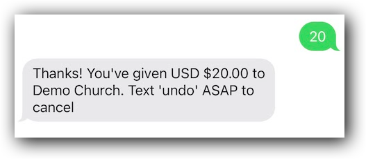 How to Give through Text Giving