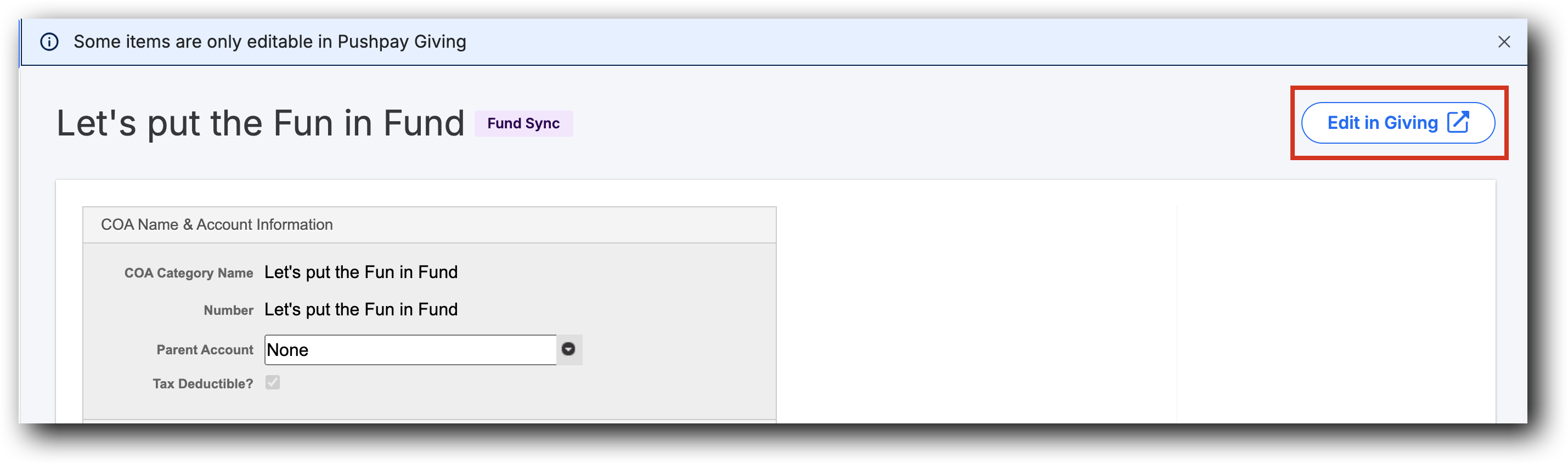 Learning about Fund Sync