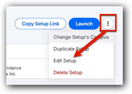 How to Edit, Delete, or Duplicate a Check-In Setup