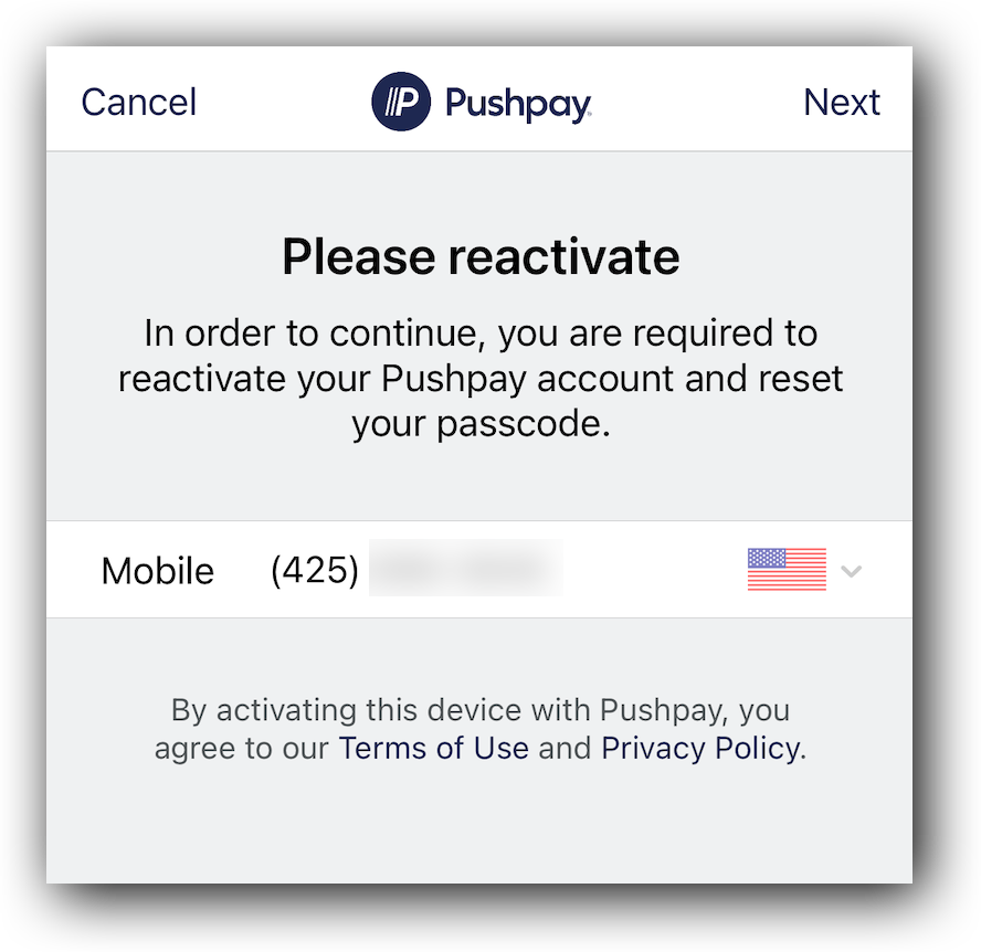 How to Reset Your 4 Digit Passcode in the Pushpay Giving App