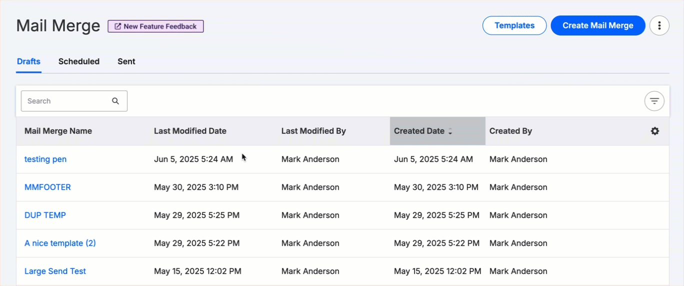 How to Edit, Share, or Delete a Mail Merge